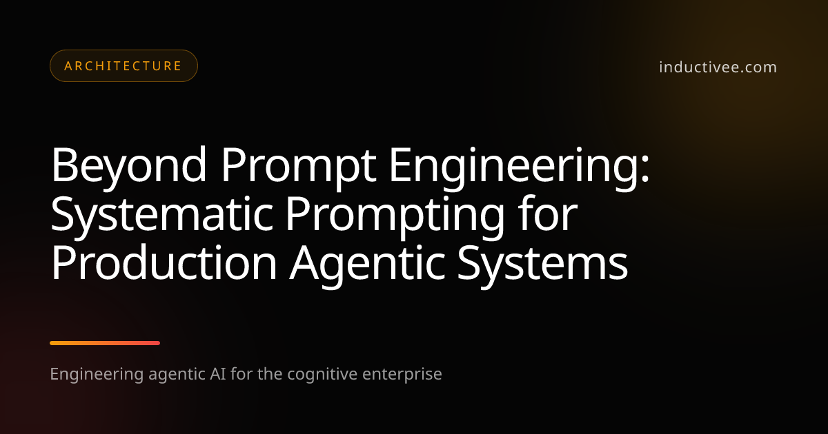 Beyond Prompt Engineering: Systematic Prompting for ... | Inductivee ...